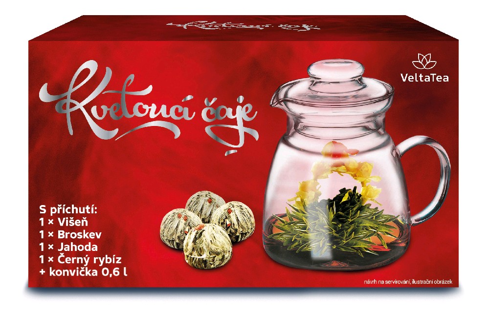 VeltaTea Dárková kazeta Zelené kvetoucí čaje + konvice 0,6l, r. 2020 ... VeltaTea Dárková kazeta Zelené kvetoucí čaje + konvice 0,6l, r. 2020 ...